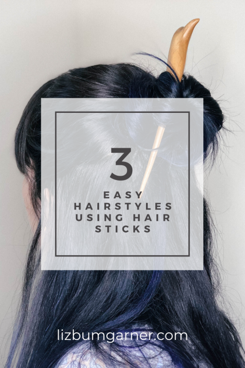 3 easy hairstyles using hair sticks feat. Saya Designs # ...